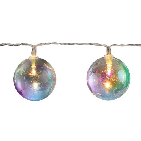 10 Count Iridescent Ball String Lights