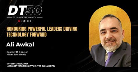 Ali Awkal Pmp On Linkedin Dt50 Techleaders Qatar Award