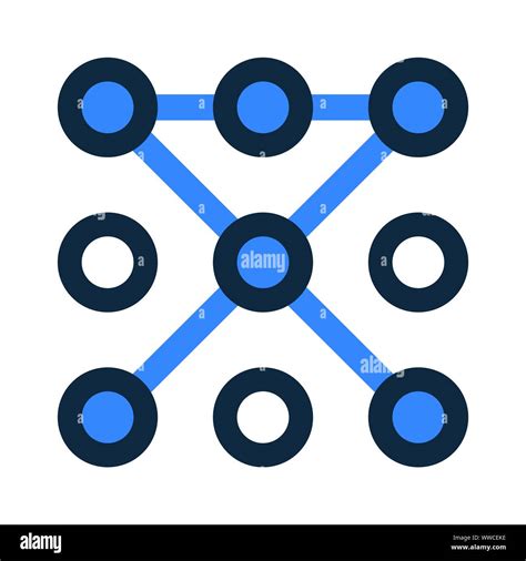 Bloqueo De Patrón La Contraseña El Icono De Seguridad Móvil Imagen