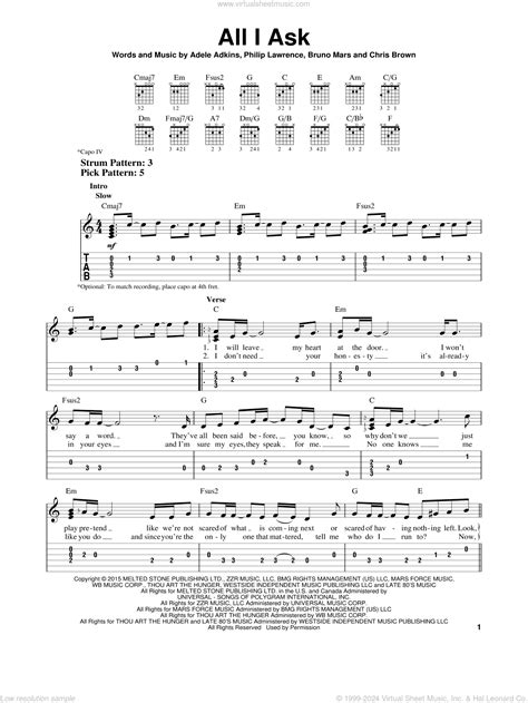 Easy Adele Guitar Chords