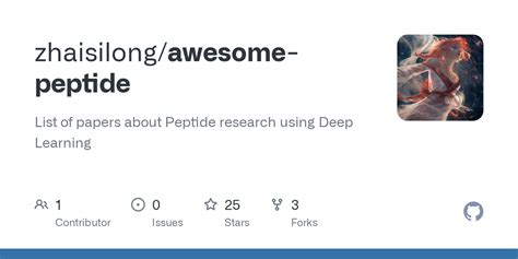 Github Zhaisilongawesome Peptide List Of Papers About Peptide