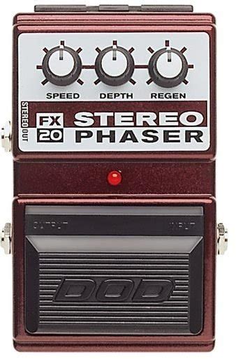 Dod Fx20c Stereo Phaser Pedal Settings Guitar Chalk