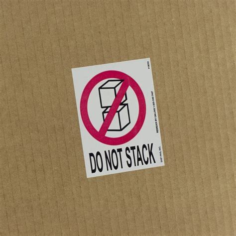 do not stack labels high visibility shipping labels ship paq
