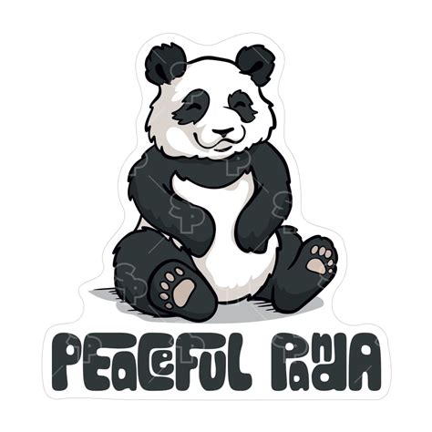 Sticker Pack 17299 Healthcare Peaceful Panda