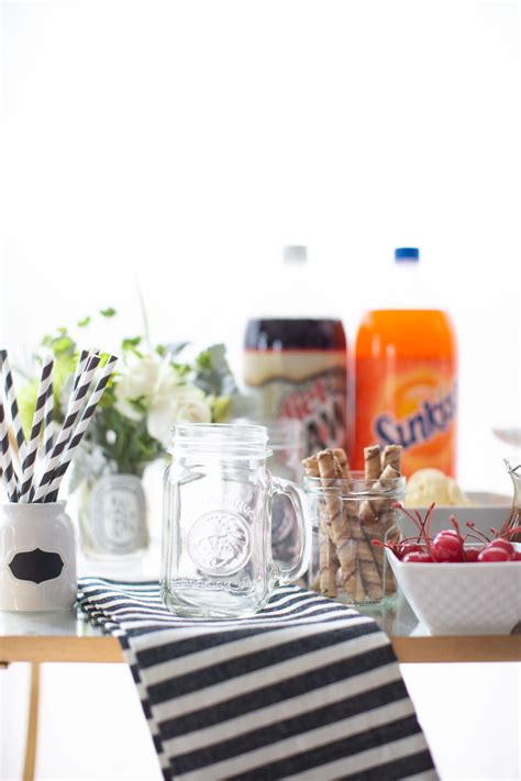 Make Your Own Root Beer Float Bar Glitter Inc