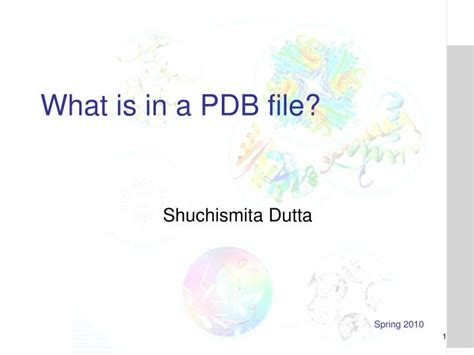 PPT What Is In A PDB File PowerPoint Presentation Free Download