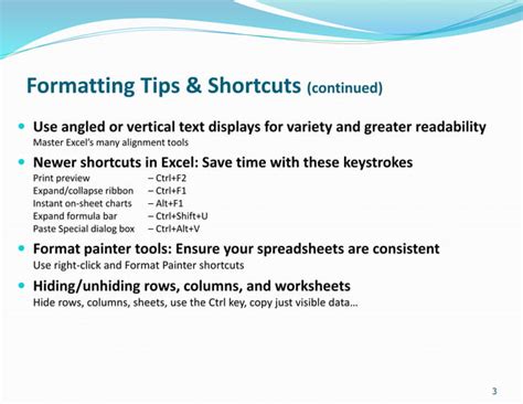Mastering Excel Formatting Techniques Ppt