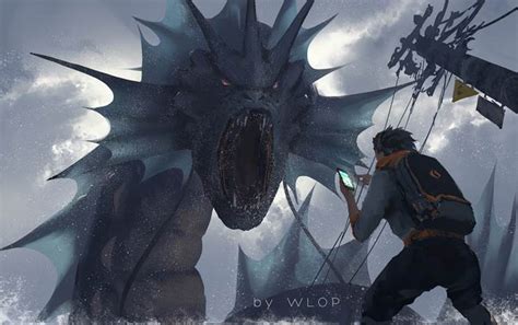 Pokemon Go 插画师wlop的暴鲤龙插画图片 Bobopic