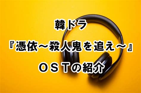 『憑依～殺人鬼を追え～』のサントラ・挿入歌の紹介（searching Me、what A Meaning など）【韓ドラost】 カンタン
