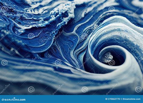 Rippled Curvy Cyan Fond Abstract Background Volute Splashing Dynamic