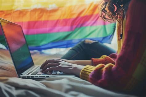 Premium Photo Embracing Diversity Vibrant Lgbtq Images Celebrating