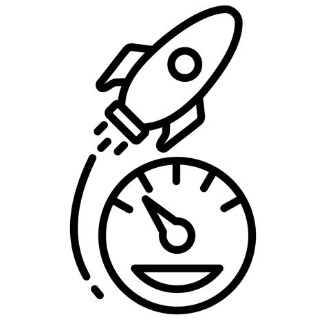 Startup Accelerator Icon Line Vector Illustration 35946891 Vector Art