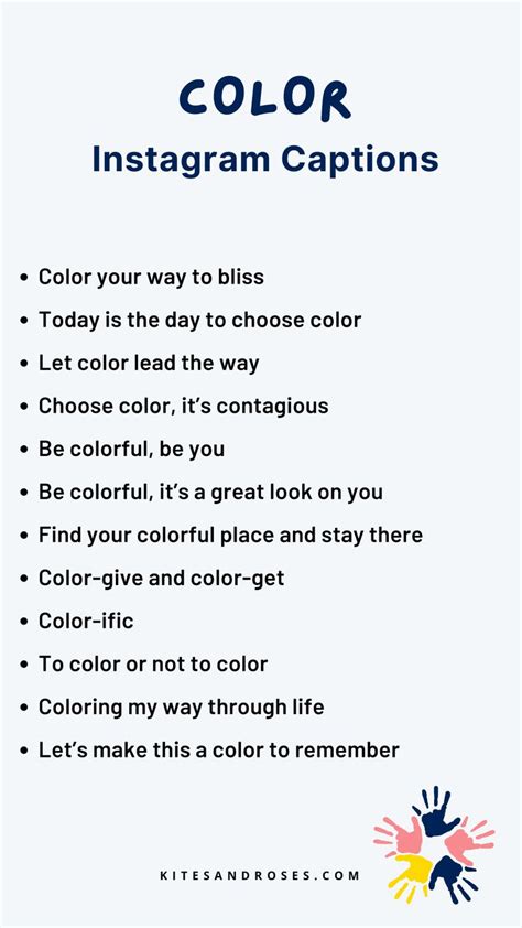 23 Color Captions For Instagram With Quotes Kites And Roses