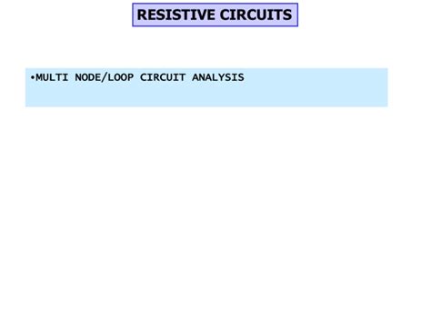 Node Analysis