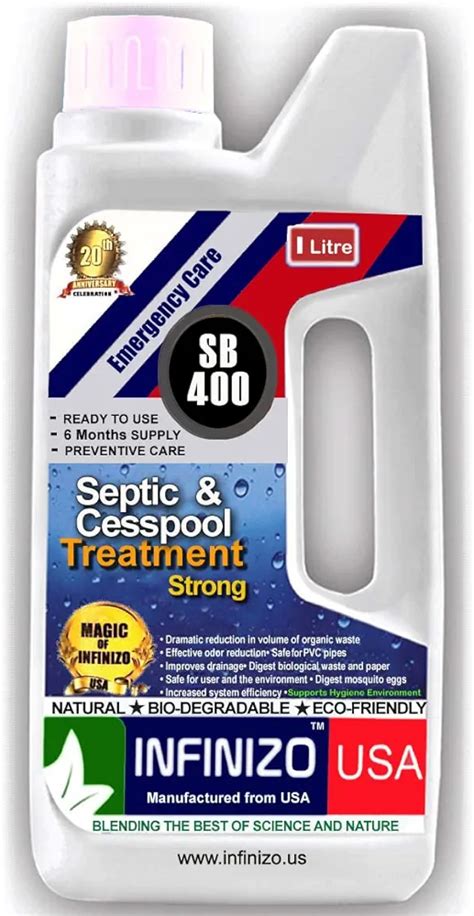 Infinizo Usa Sb 400 Natural Bacterial Septic Tank Cleaner And Treatment