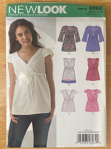 Uncut New Look Pattern 6962 Size A 8 18 Etsy