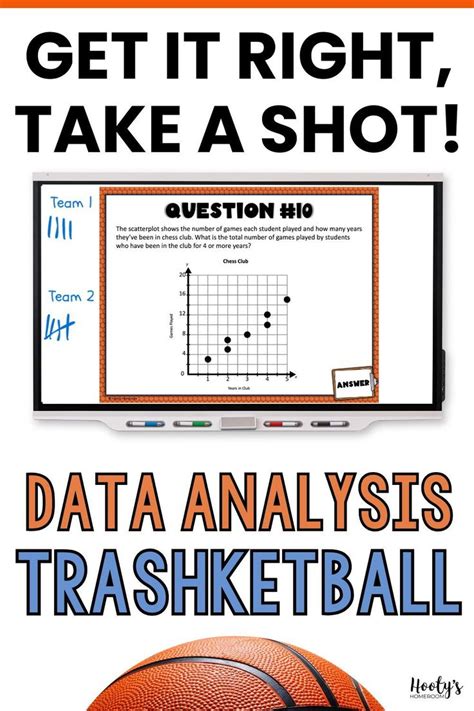 5th Grade Data Analysis Review Trashketball Game Hootys Homeroom