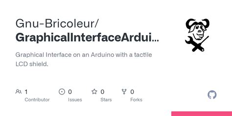 GitHub Gnu Bricoleur GraphicalInterfaceArduino Graphical Interface On An Arduino With A