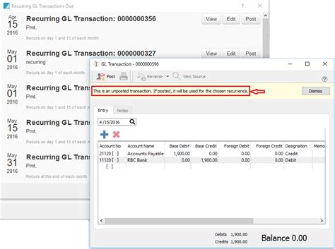 Recurring Entries Spire User Manual 2 6
