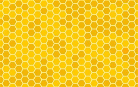 Honeycomb Background Beehive Seamless Pattern Vector Illustration Of Flat Geometric Texture