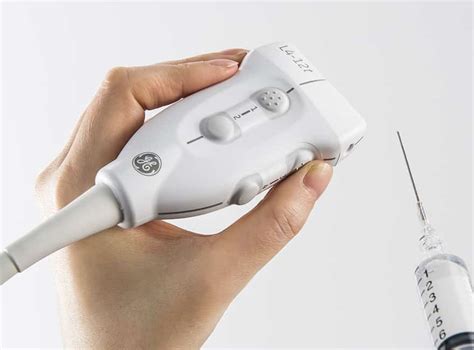 Ge L4 12t Rs Linear Ultrasound Button Probe For Needle Guidance