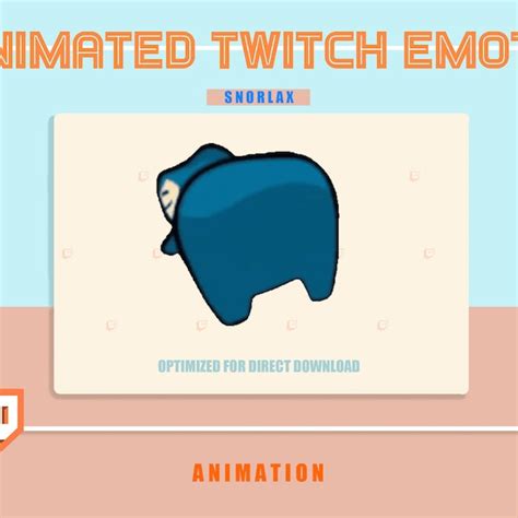 Emote Twitch Snorlax Etsy