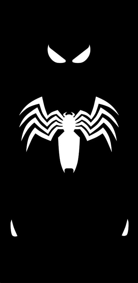 Symbiot Spiderman Symbol Spider Man Logo Black Aesthetic Wallpaper