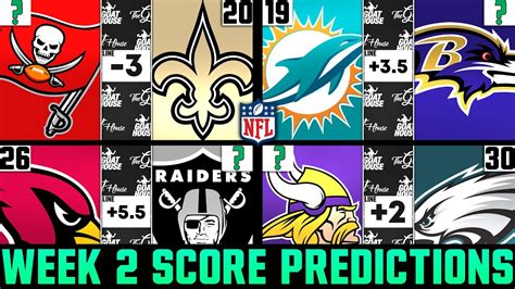 Nfl Score Predictions Week 2