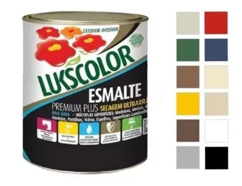 Tinta Esmalte Sintético Base Água ml Lukscolor Cores Parcelamento sem juros