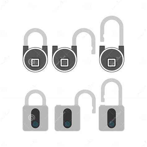 Ensemble De Cadenas Avec Lecteur Dempreintes Digitales Un Cadenas