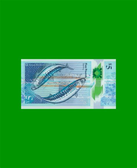BILLETE DE ESCOCIA 5 LIBRAS PICK 370 AÑO 2016 ESTADO SIN CIRCULAR