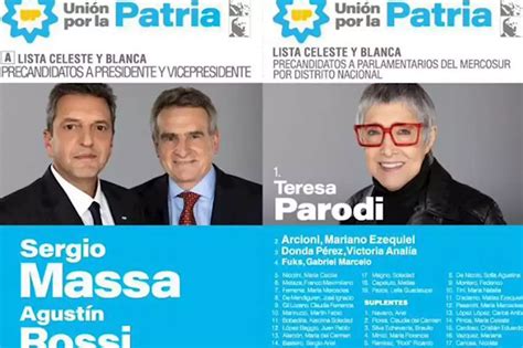 Elecciones 2023 Así Es La Boleta Completa De Unión Por La Patria Para