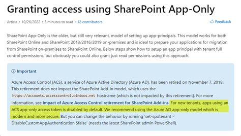 using csom get aad registered app access token microsoft qanda