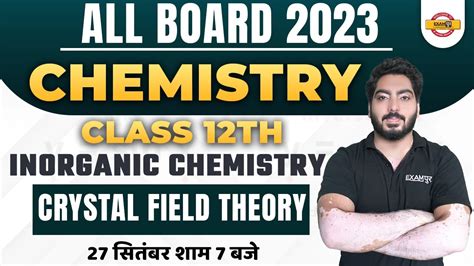 Class 12 Chemistry Chapter 9 Coordination Compounds Crystal Field