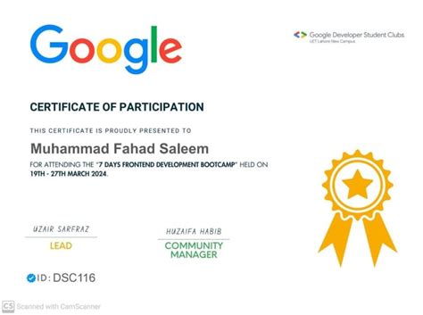 Bootcamp Frontenddevelopment Gdsc Fahad Bhatti