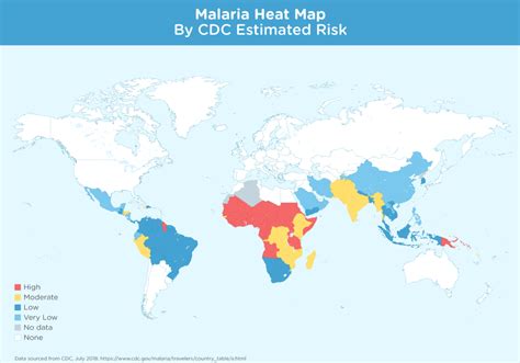Malaria World Map Of Estimated Risk — Green Strike International
