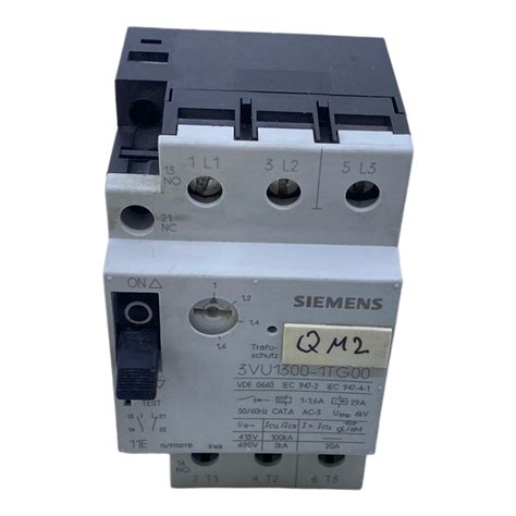 Siemens 3vu1300 1tg00 Leistungsschalter Industrie24