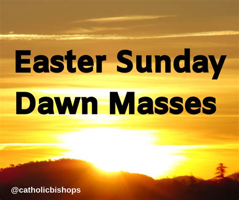 Easter Sunday 2019 Dawn Masses Irish Catholic Bishops Conference