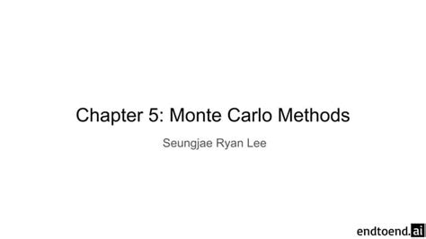 Reinforcement Learning 5 Monte Carlo Methods Pdf