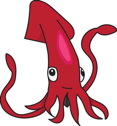 Colosal Squid Illustration With White Background 55783169 Vector Art At Vecteezy