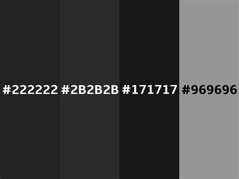 Hex 222222 Color