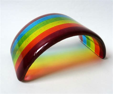 Fused Glass Rainbow Light Catcher Decoration T For Her Etsy