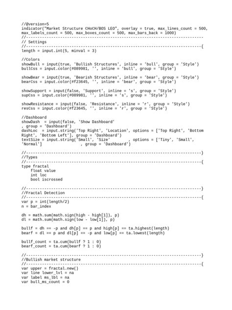 Market Structure Indicator Pdf Market Trend Economies