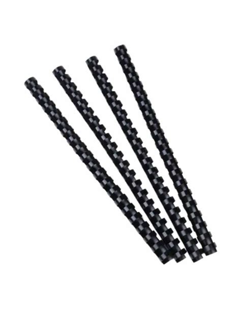Spiral Binding Comb 12mm 100pcs Black