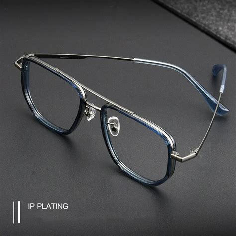 Hdcrafter Mens Full Rim Oversized Double Bridge Tr 90 Titanium