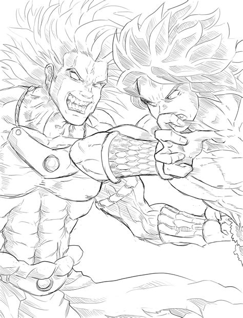 Broly Vs Broly Sketch By Peaceguy On Deviantart