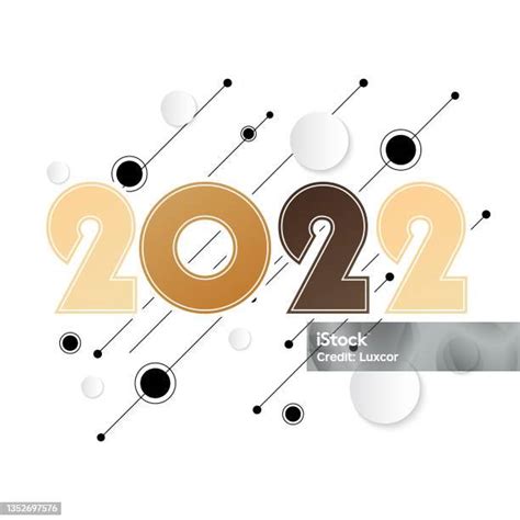 2022 년 새해 배너 3d 밝은 색상 물결 모양으로 종이 컷 번호 최소한의 커버 디자인 크리스마스 전단지 인사말 카드 브로셔에 대한 템플릿 벡터 2021년에 대한 스톡