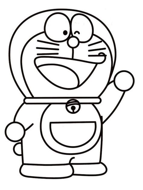 Cartoon Person Waving Black And White Pencil Sketch Easy Drawings Step
