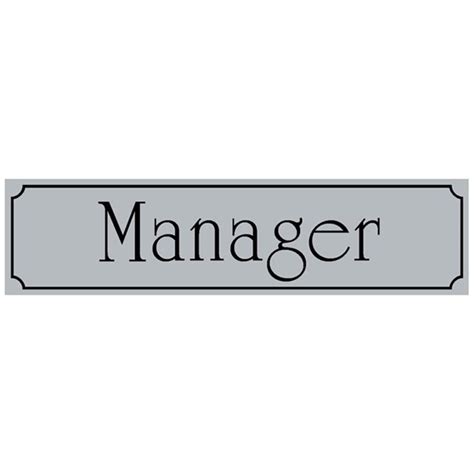 ΠΙΝΑΚΙΔΑ ΣΗΜΑΝΣΗΣ ΑΛΟΥΜΙΝΙΟΥ Manager