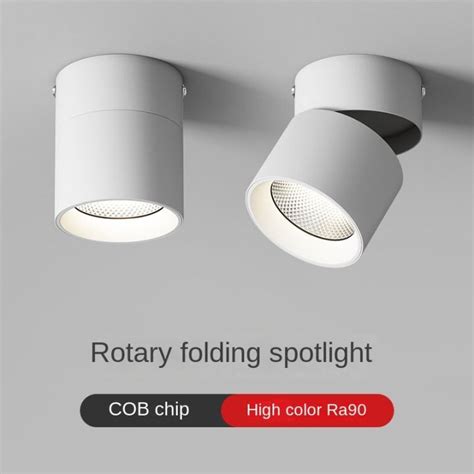 Adjustable Angle Led Downlight Spotlight Surface Mounted Foldable Hole